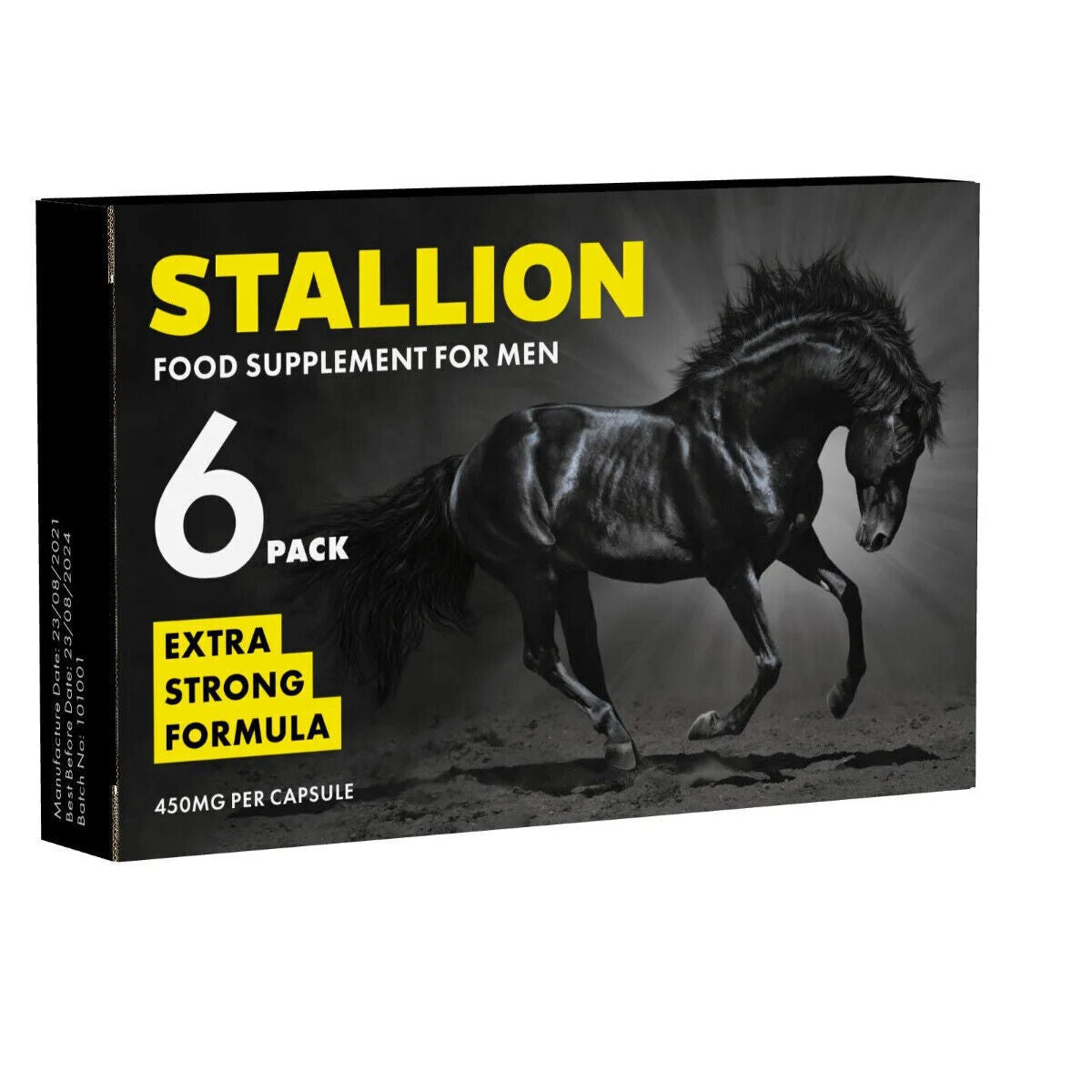 STALLION Supplement/Enhancer For Men / 100% Herbal x6 Capsules/Pills ...